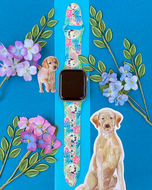 Labrador Retriever Dog Apple Watch Silicone Band – Lux Bands Shop