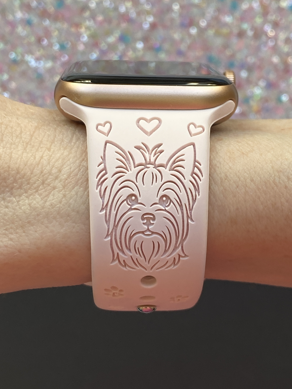 My Yorkie Apple Watch Silicone Engraved Band – Lux Bands Shop